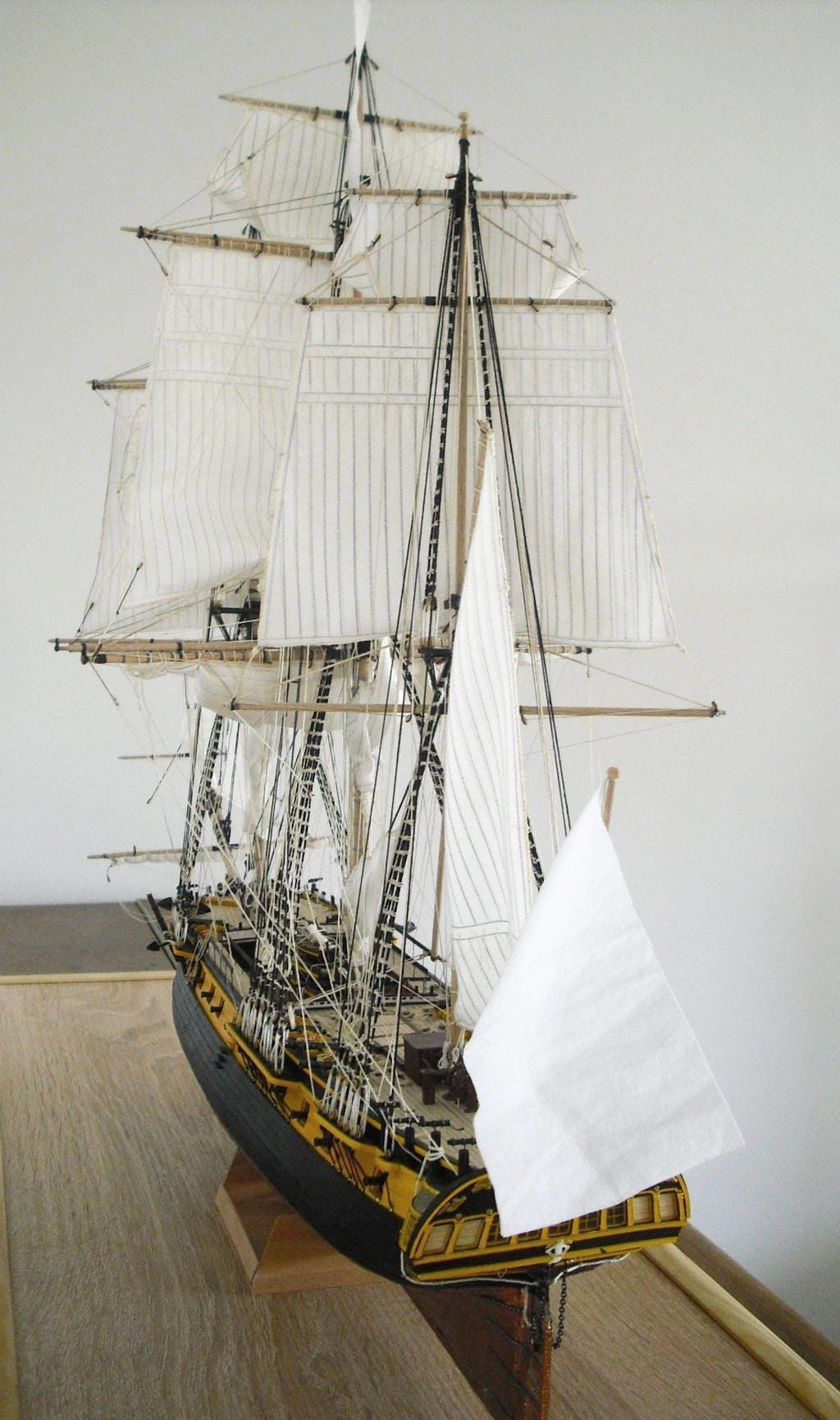 Papercraft Kit Belle Poule Frigate Ship 3d Paper Model Crafting PDF ...