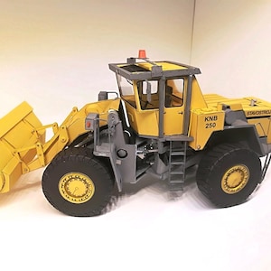 Papercraft Kit Bulldozer 3d Paper Model Crafting Kit PDF Plans to Print ...