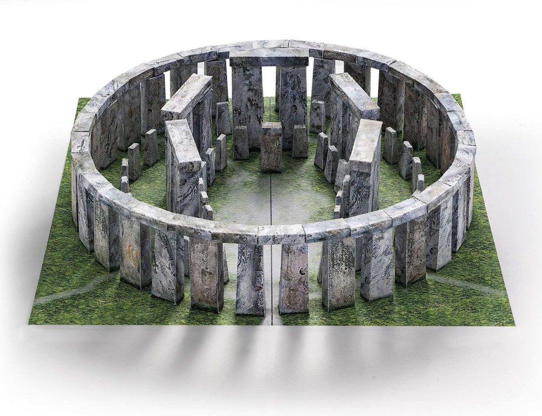 Papercraft Kit Stonehenge Megalithic Structure 3d Paper Model Crafting ...