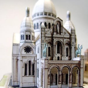Papercraft Kit Montmartre Paris France 3d Paper Model Crafting Kit PDF ...