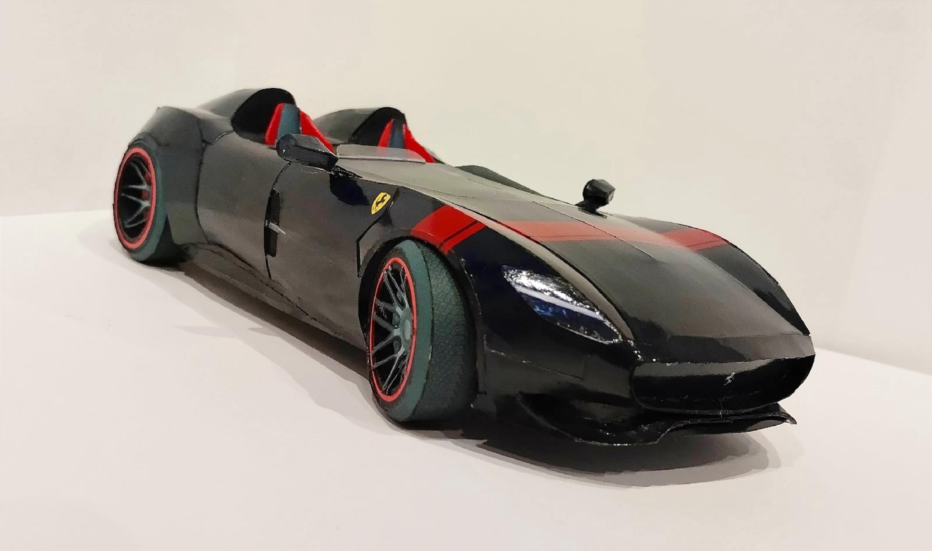 Papercraft Kit Ferrari F40 Car 3d Paper Model Crafting Kit PDF Plans to ...