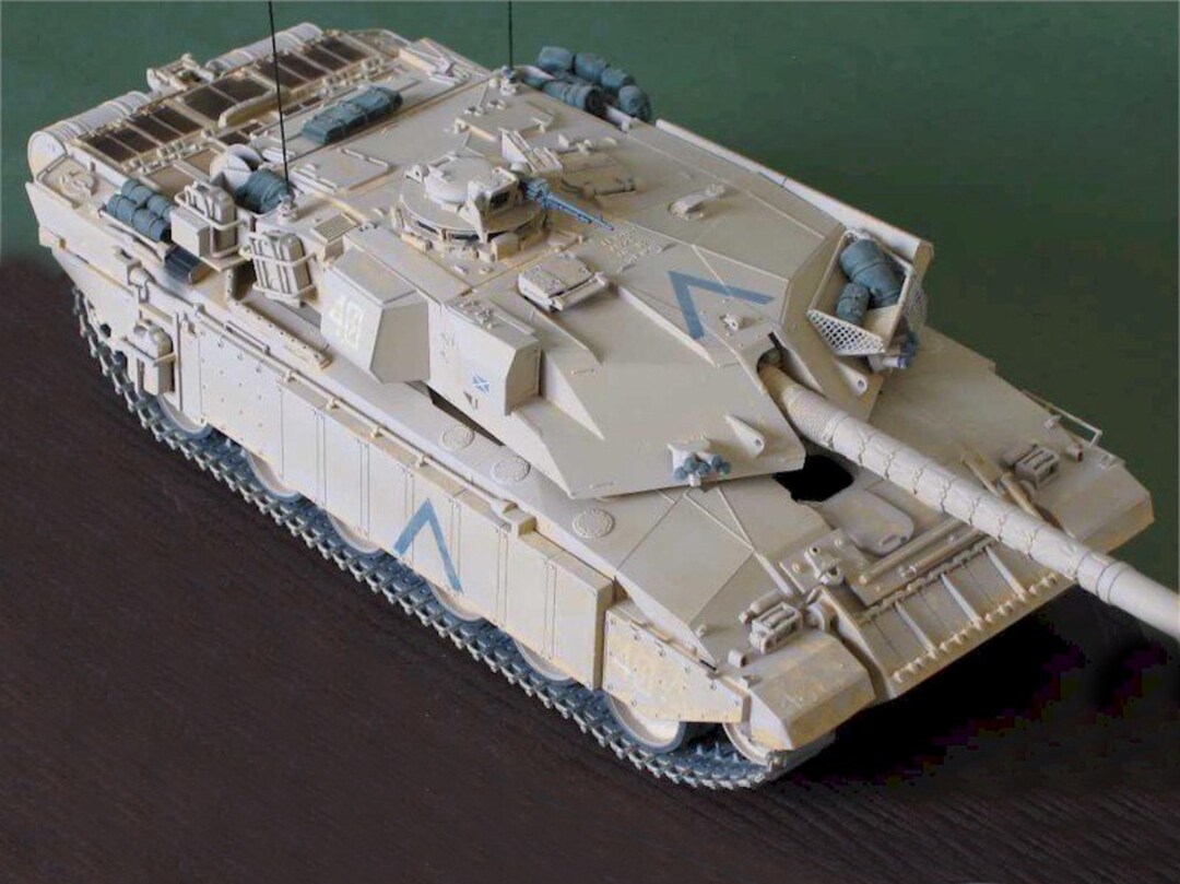 Papercraft Kit Challenger Tank 3d Paper Model Crafting Kit PDF Plans to ...