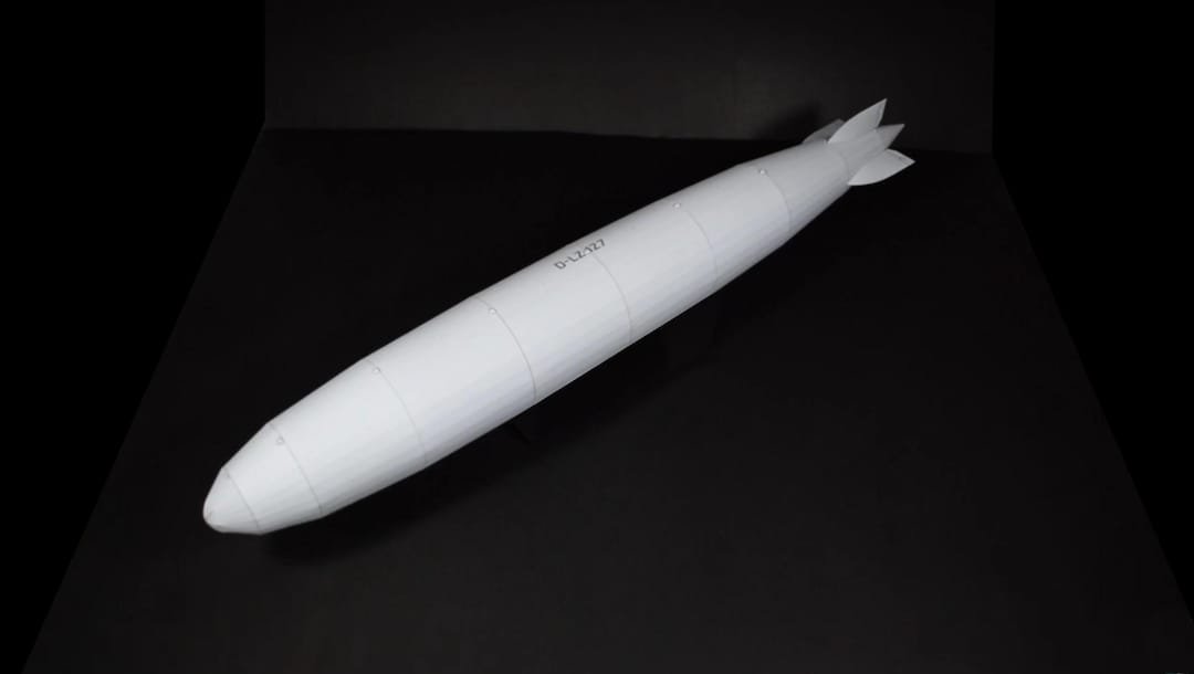 Papercraft Kit Zeppelin 3d Paper Model Crafting Kit PDF Plans to Print ...