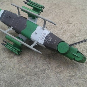 Papercraft Kit Cobra Helicopter 3d Paper Model Crafting Kit PDF Plans ...