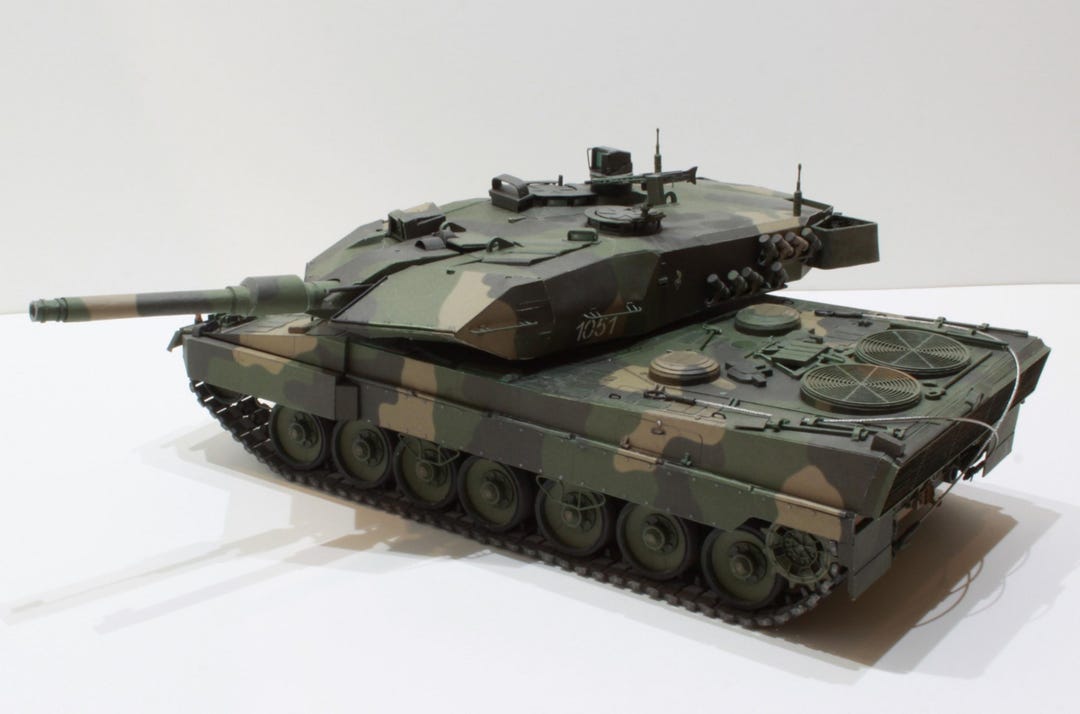 Papercraft Kit Leopard 2A5 Tank 3d Paper Model Crafting Kit PDF Plans ...
