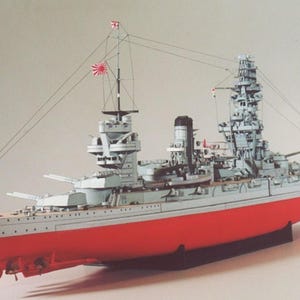 Papercraft Kit Fuso Dreadnought Battleship 3d Paper Model Crafting Kit ...