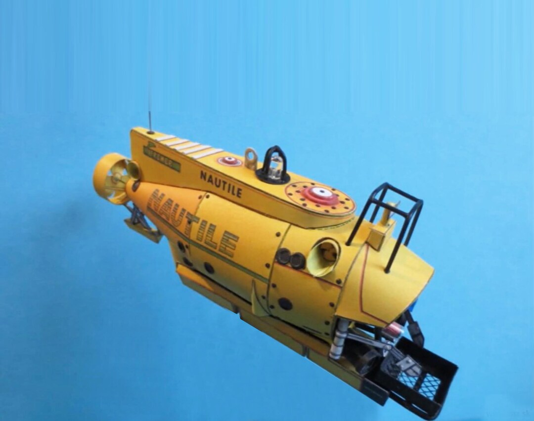 Papercraft Kit Nautilus Experimental Submersible 3d Paper Model PDF ...