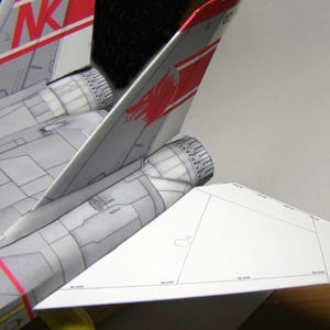 Papercraft Kit F-14A Tomcat Airplane 3d Paper Model Crafting Kit PDF ...