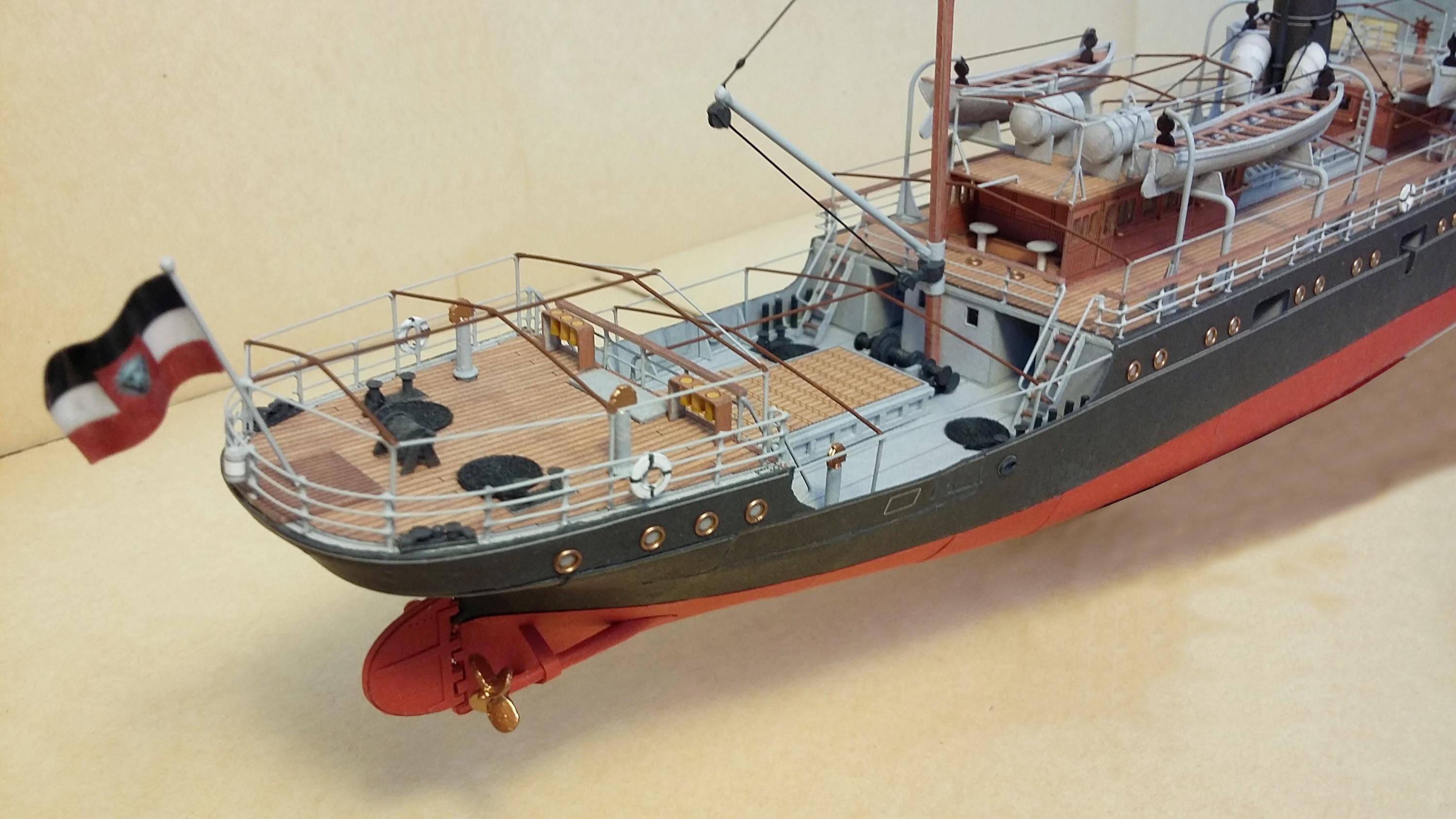 Papercraft Kit MV Liemba Graf Von Goetzen Ship 3d Paper Model Crafting ...