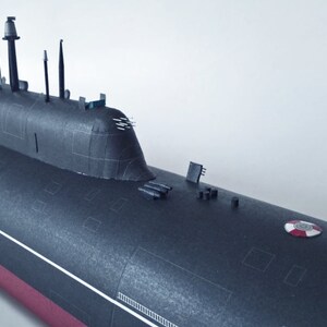 Papercraft Kit Akula Submarine 3d Paper Model Crafting Kit PDF Plans to ...