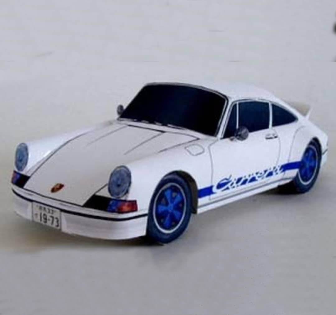 Papercraft Kit Porsche 911 Carrera Car 3d Paper Model Crafting Kit PDF ...