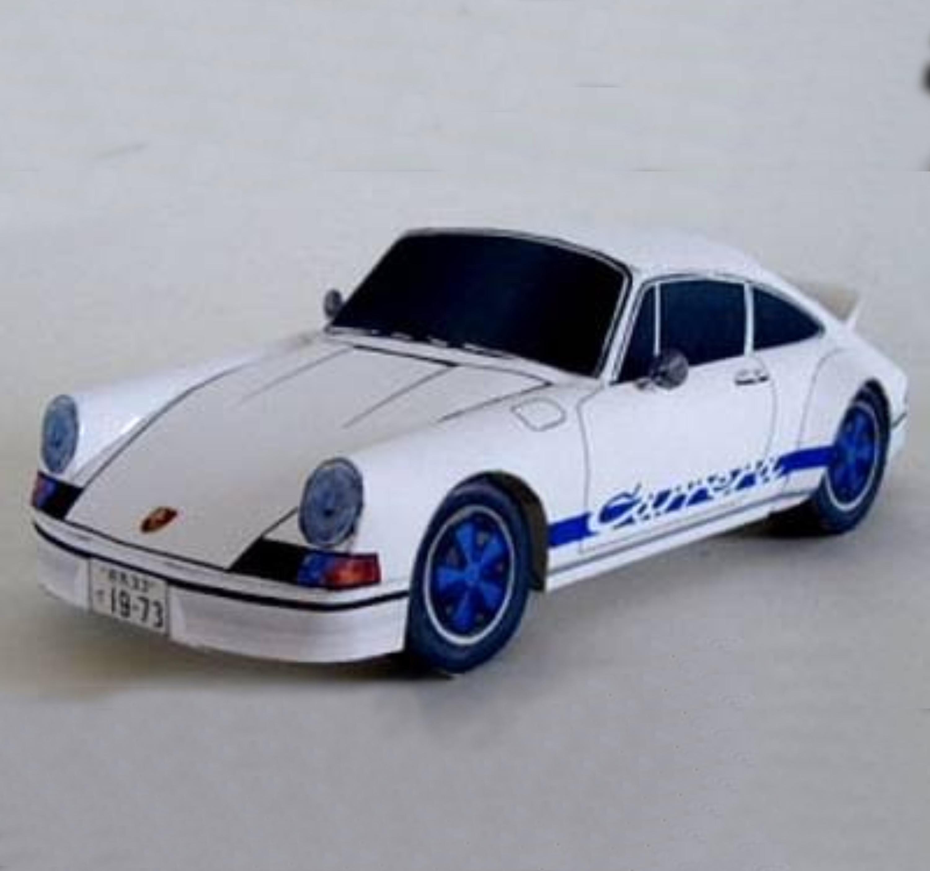 Papercraft Kit Porsche 911 Carrera Car 3d Paper Model Crafting Kit PDF ...