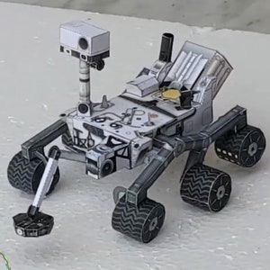 Papercraft Kit Curiosity Rover 3d Paper Model Crafting Kit PDF Plans to ...
