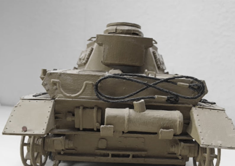 Papercraft Kit Panzer IV Tank 3d Paper Model Crafting Kit PDF Plans to ...