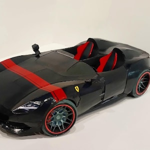 Papercraft Kit Ferrari F40 Car 3d Paper Model Crafting Kit PDF Plans to ...