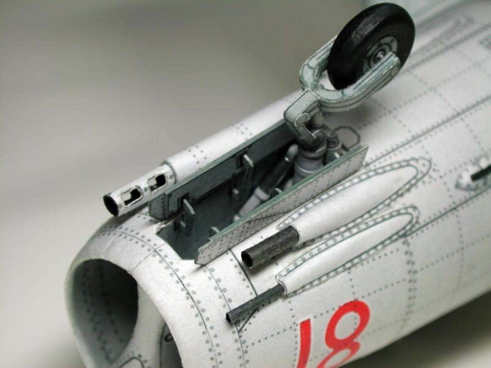 Papercraft Kit Mig-15 Fagot Airplane 3d Paper Model Crafting Kit PDF ...