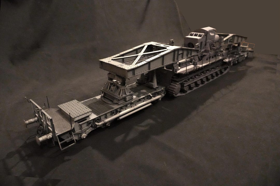 Papercraft Kit Armoured Railroad Freight Car 3d Paper Model Crafting ...