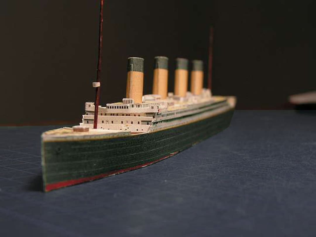 Titanic Ship, 3d Paper Model Kit. PDF File With Plans to Print, Cut and ...