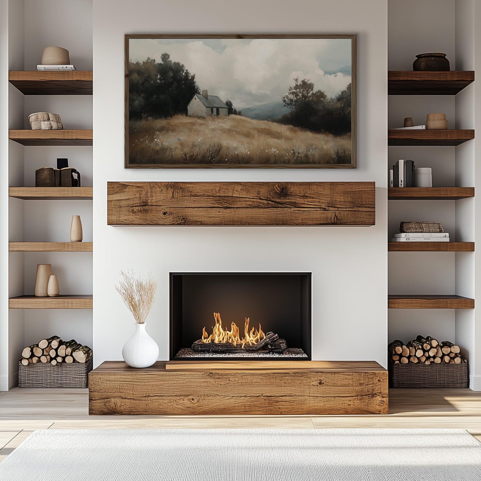 Spring Meadow Frame TV Art | Spring Landscape DIGITAL Vintage Painting ...
