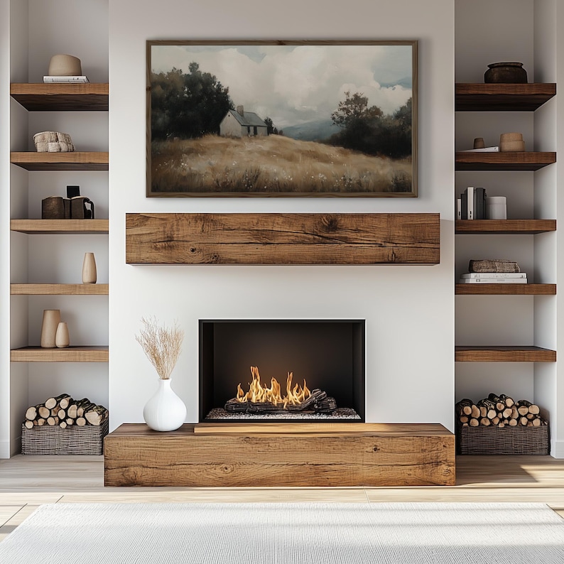 Spring Meadow Frame TV Art | Spring Landscape DIGITAL Vintage Painting ...
