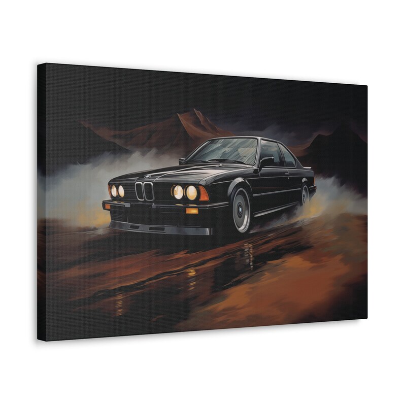 Bmw E24 M6 Car Canvas Oil Painting / Best Gift for Car Guys, Classic ...
