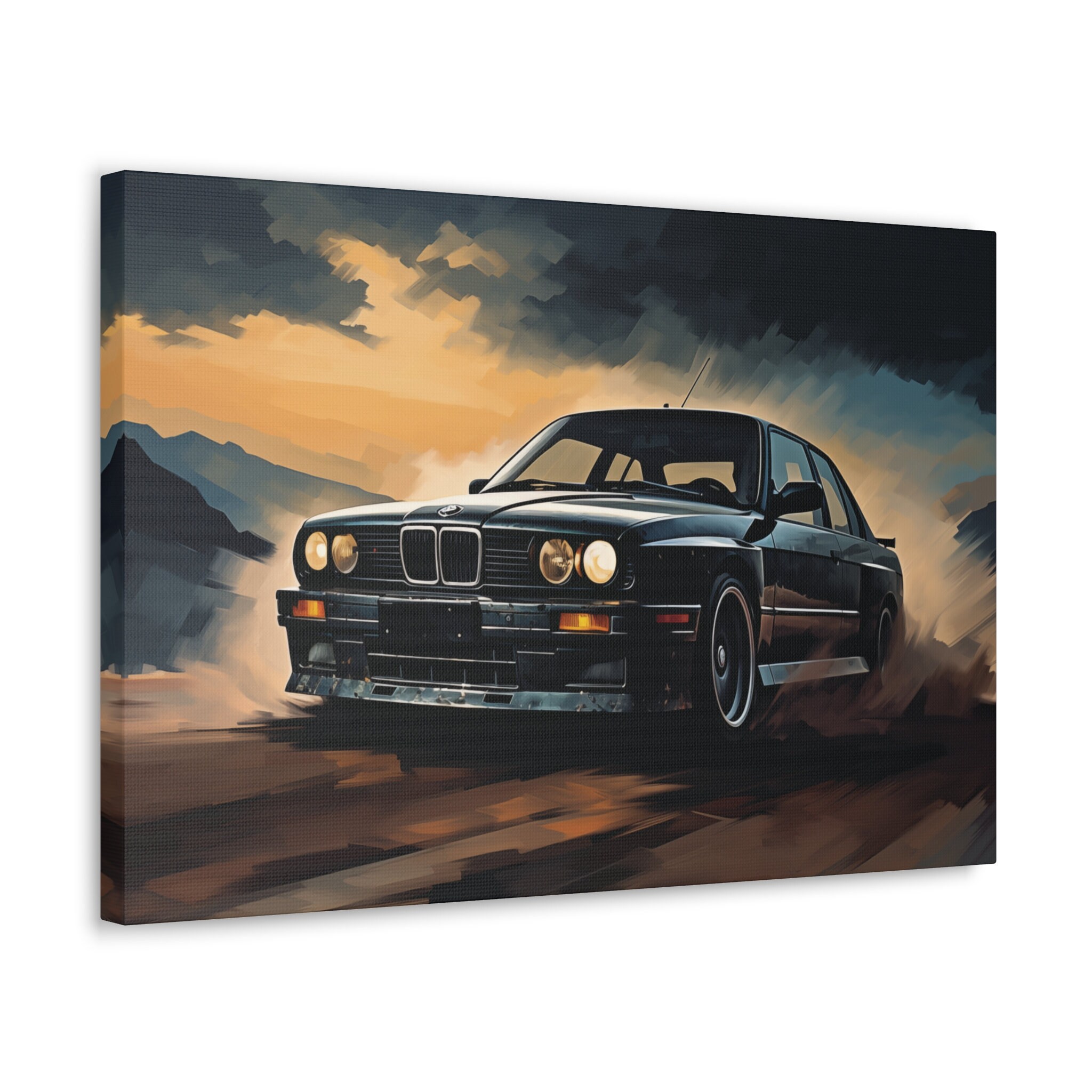 Bmw E30 M3, Canvas, Car Painting, Oil Artwork, Automotive Print, Car ...