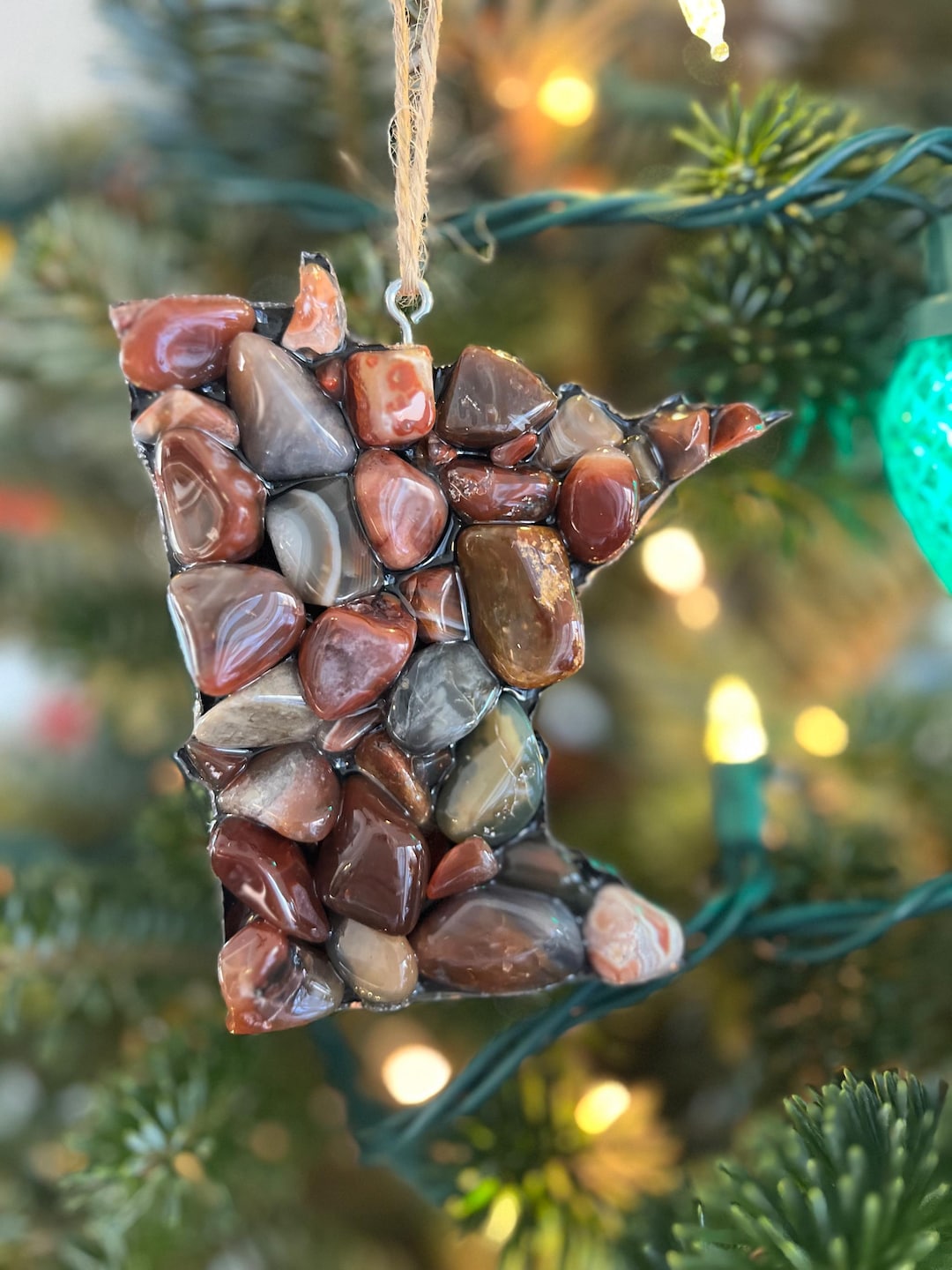 Minnesota Agate Ornament - Authentic Lake Superior Agates, Decoration ...