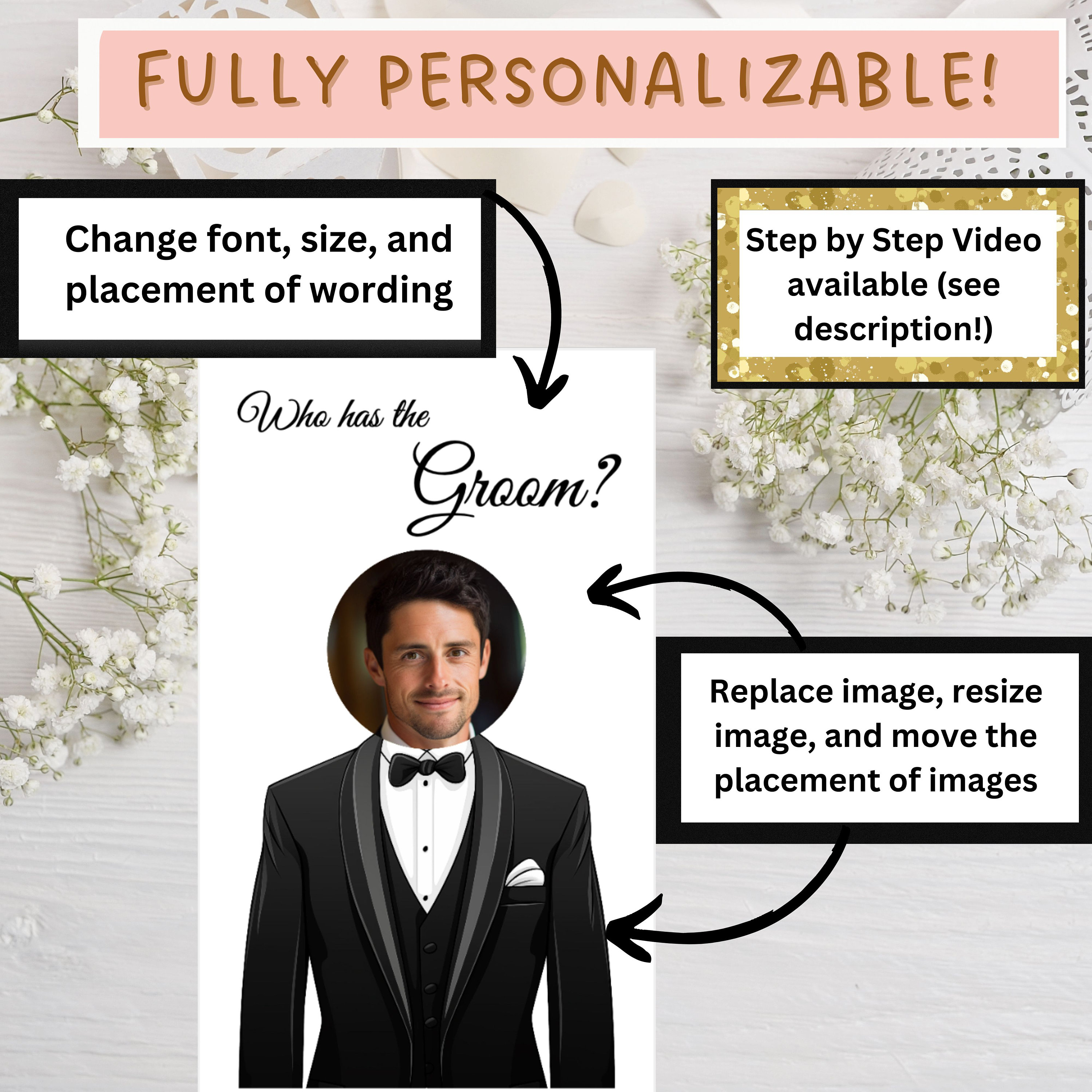 Who Has the Groom Scratch off Bridal Game Template I Who Has the Bride ...