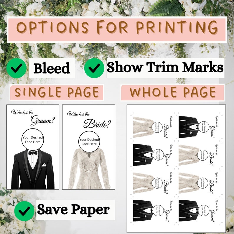 Who Has the Groom Scratch off Bridal Game Template I Who Has the Bride ...