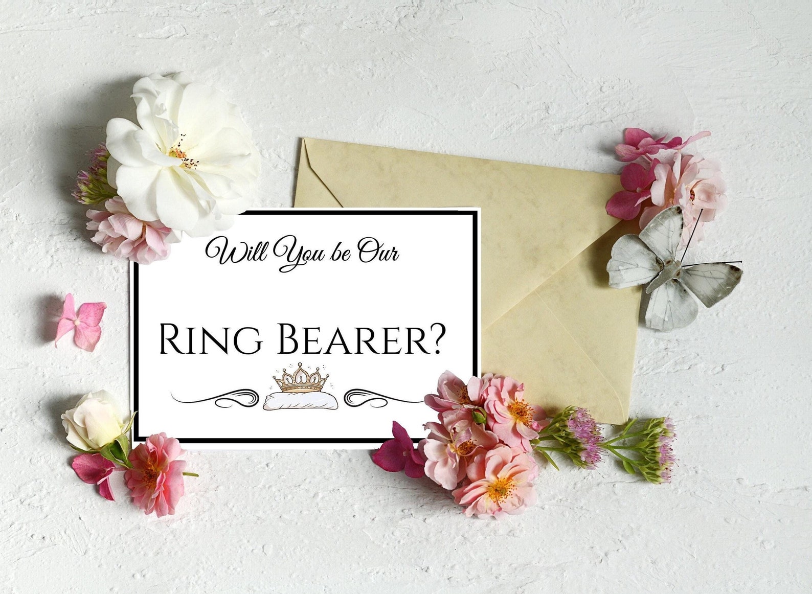 Ring Bearer Proposal Card Fully Personalizable Template Digital ...