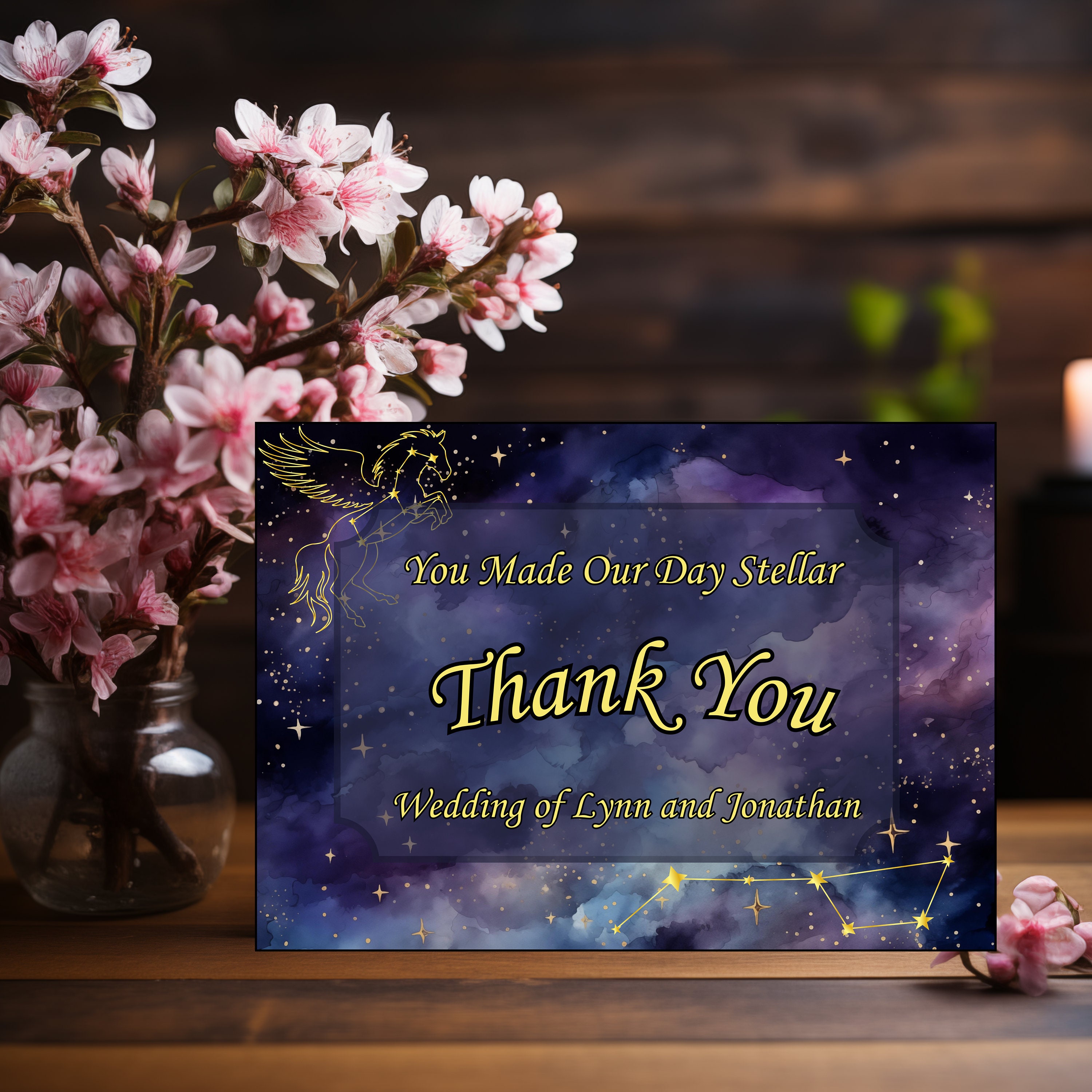 Gold Constellations With Celestial and Galaxy Theme Fully Editable ...