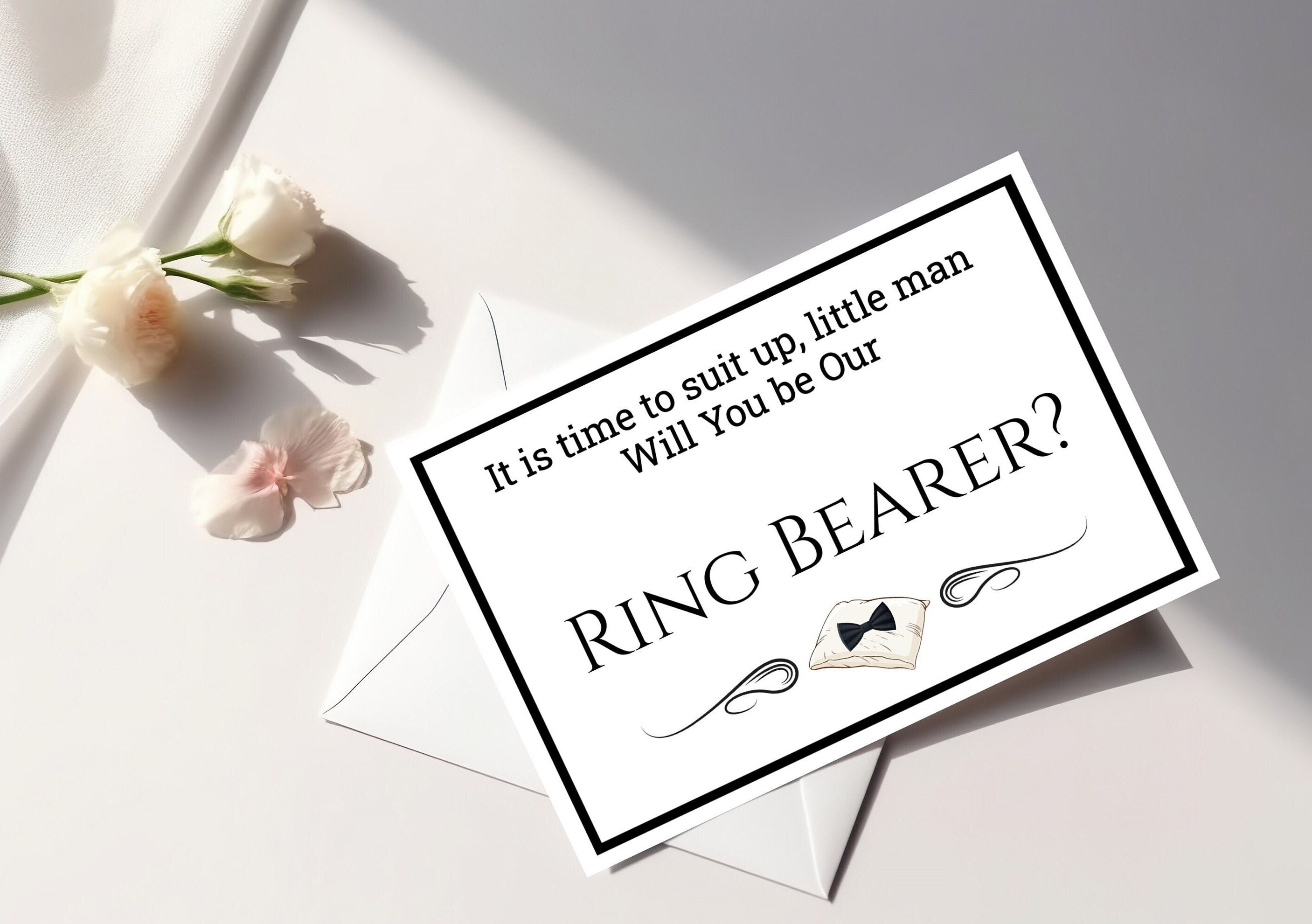 Ring Bearer Proposal Card Fully Personalizable Template Digital ...