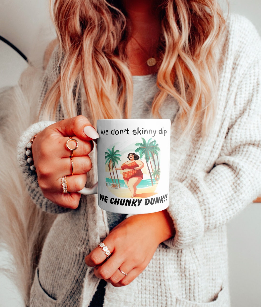 We Don't Skinny Dip We Chunky Dunk, Sarcastic Mug, Funny Coffee Mug ...
