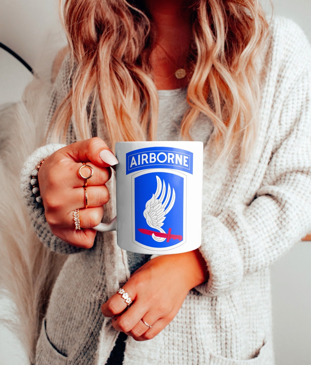 173rd AIRBORNE Mug, Army Veteran Mug, Unit Pride Coffee Mug, Large ...