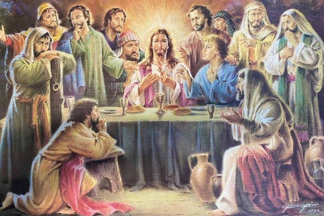 Jesus Christ the Last Supper Jesus Talks to His Disciples - Etsy