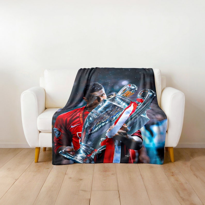 Cristiano Ronaldo, Cristiano Ronaldo Blanket, Ultra Soft Blanket, Baby Blanket, Custom Blanket ...