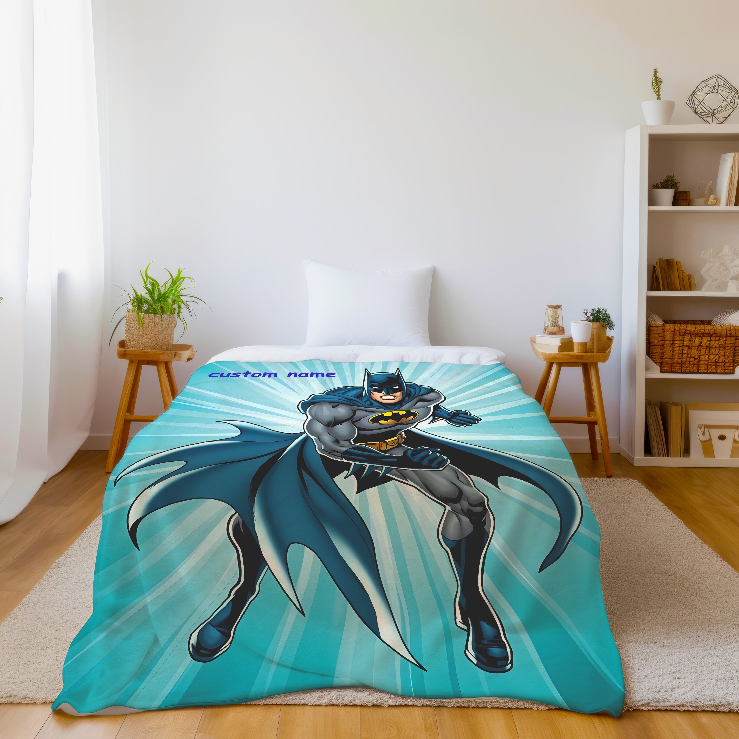 Batman, Custom Name, Batman Blanket, Batman Lovers , Ultra Soft Blanket ...