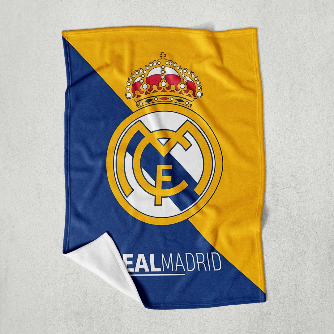 Real Madrid CF, Custom Name, Ultra Soft Blanket, Baby Blanket, Perfect ...