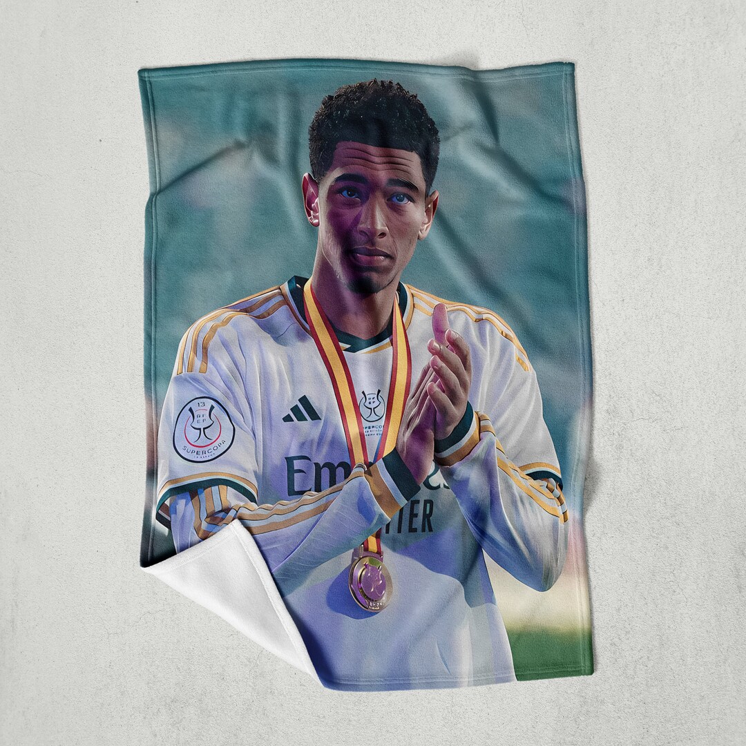 Jude Bellingham Blanket, Real Madrid CF, Custom Name, Ultra Soft ...