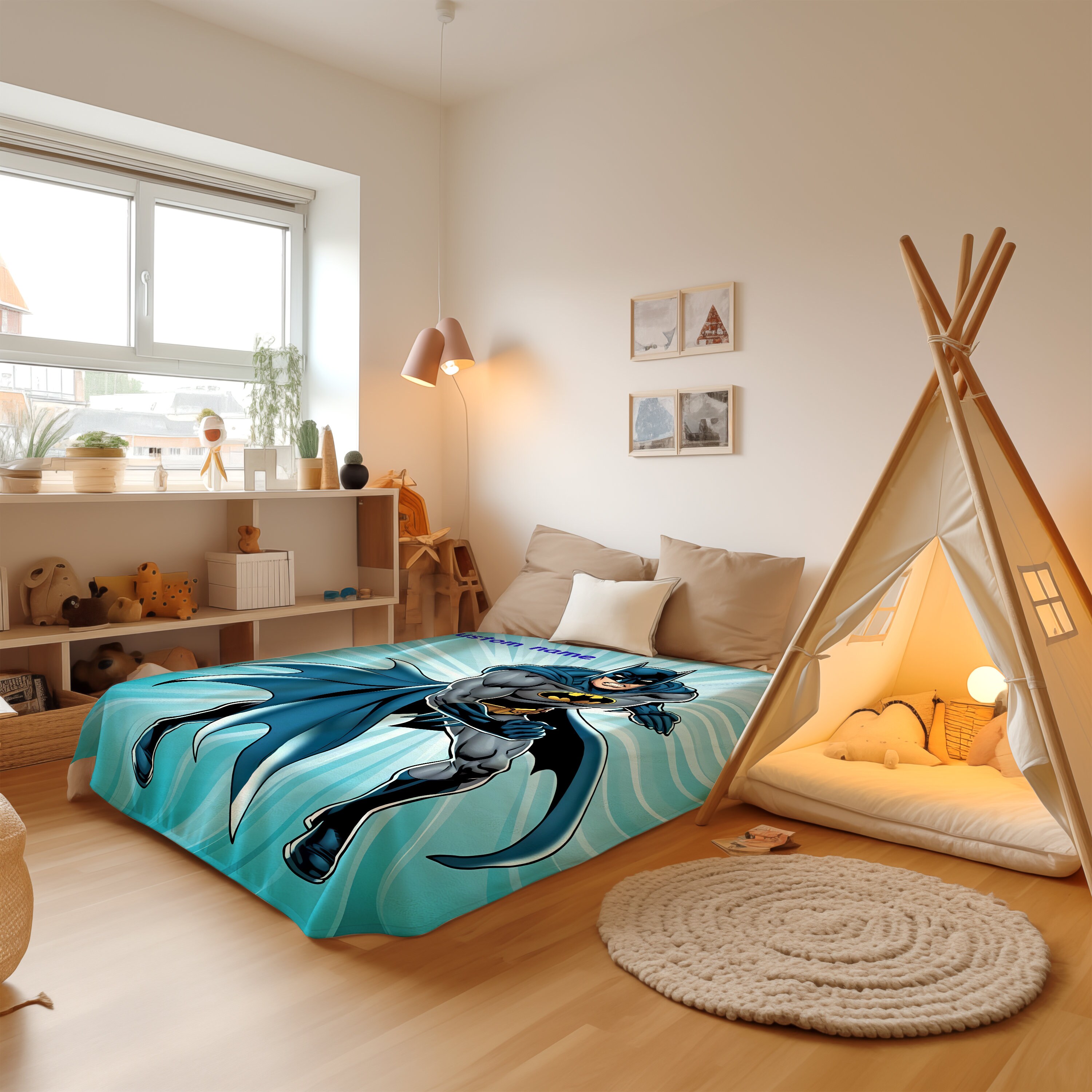 Batman, Custom Name, Batman Blanket, Batman Lovers , Ultra Soft Blanket ...