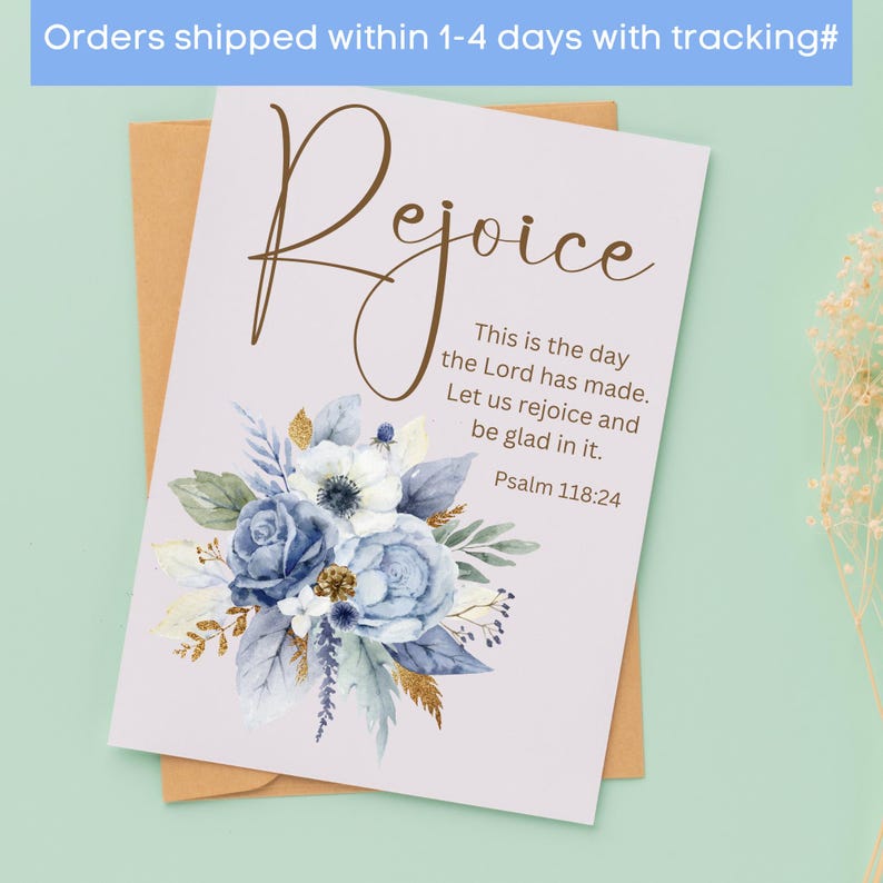 Christian Birthday Card Faith Based Birthday Card Bible Verse Card ...