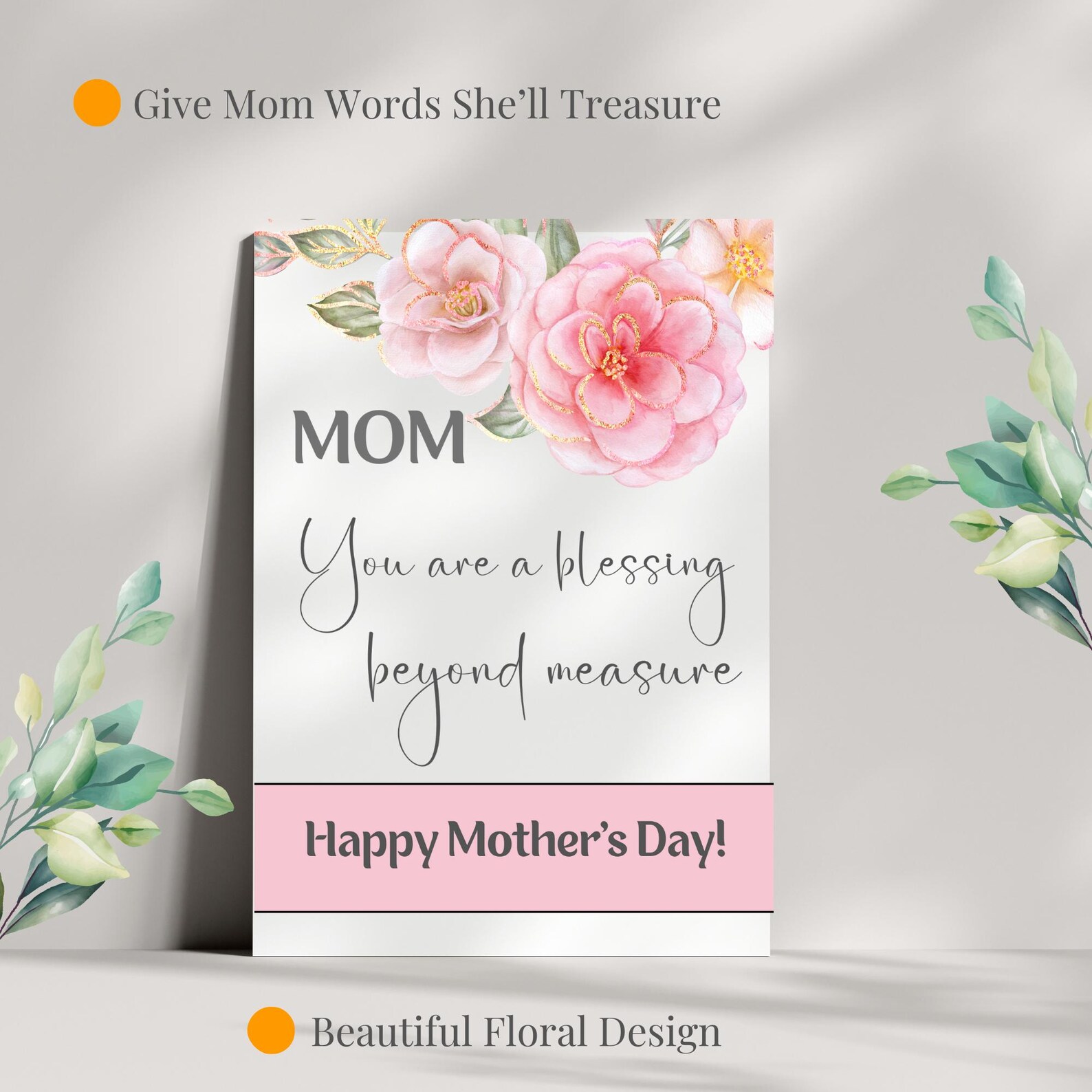 Mother's Day Card Heartfelt Message for Mom Keepsake Card for Mom ...