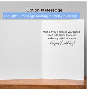 Christian Birthday Card Faith Based Birthday Card Bible Verse Card ...