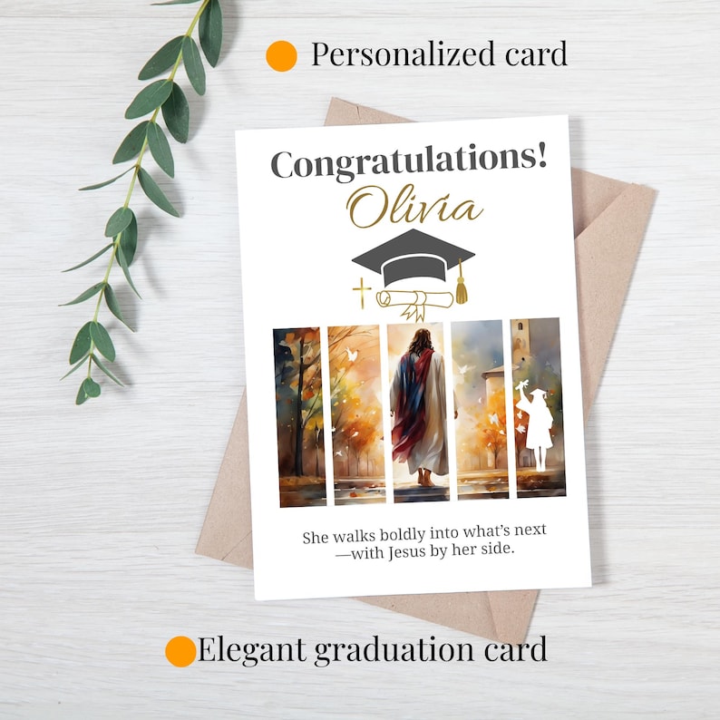 Personalized Christian Graduation Cards Bible Verse Graduation Card ...
