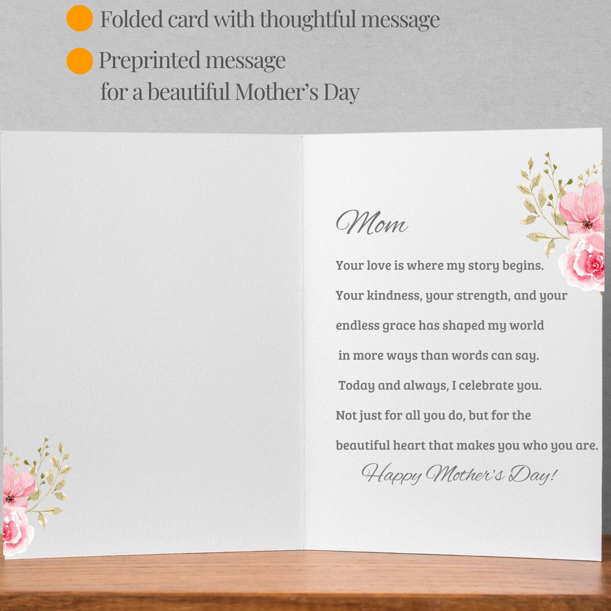 Mother's Day Card Heartfelt Message for Mom Keepsake Card for Mom ...