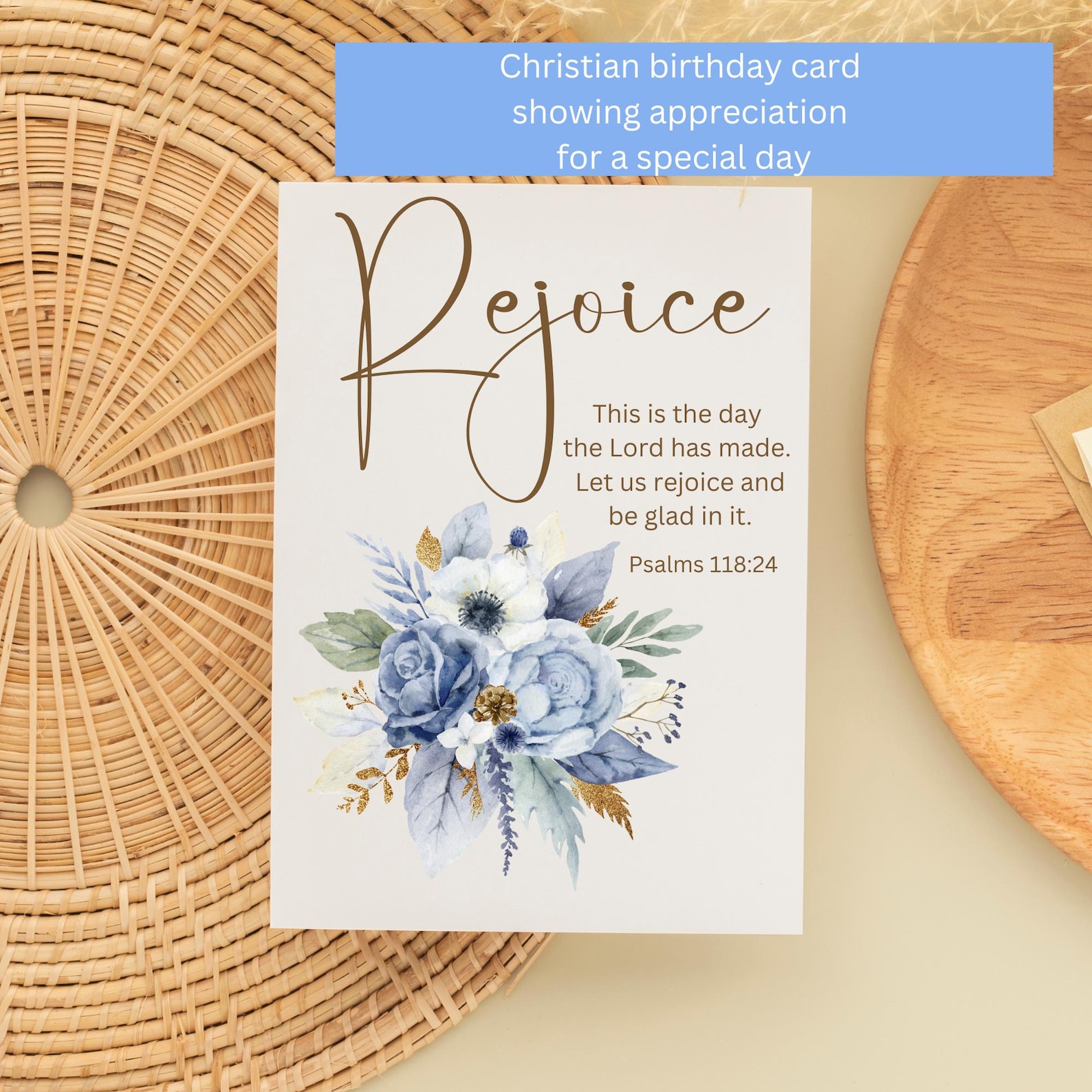 Christian Birthday Card Faith Based Birthday Card Bible Verse Card ...