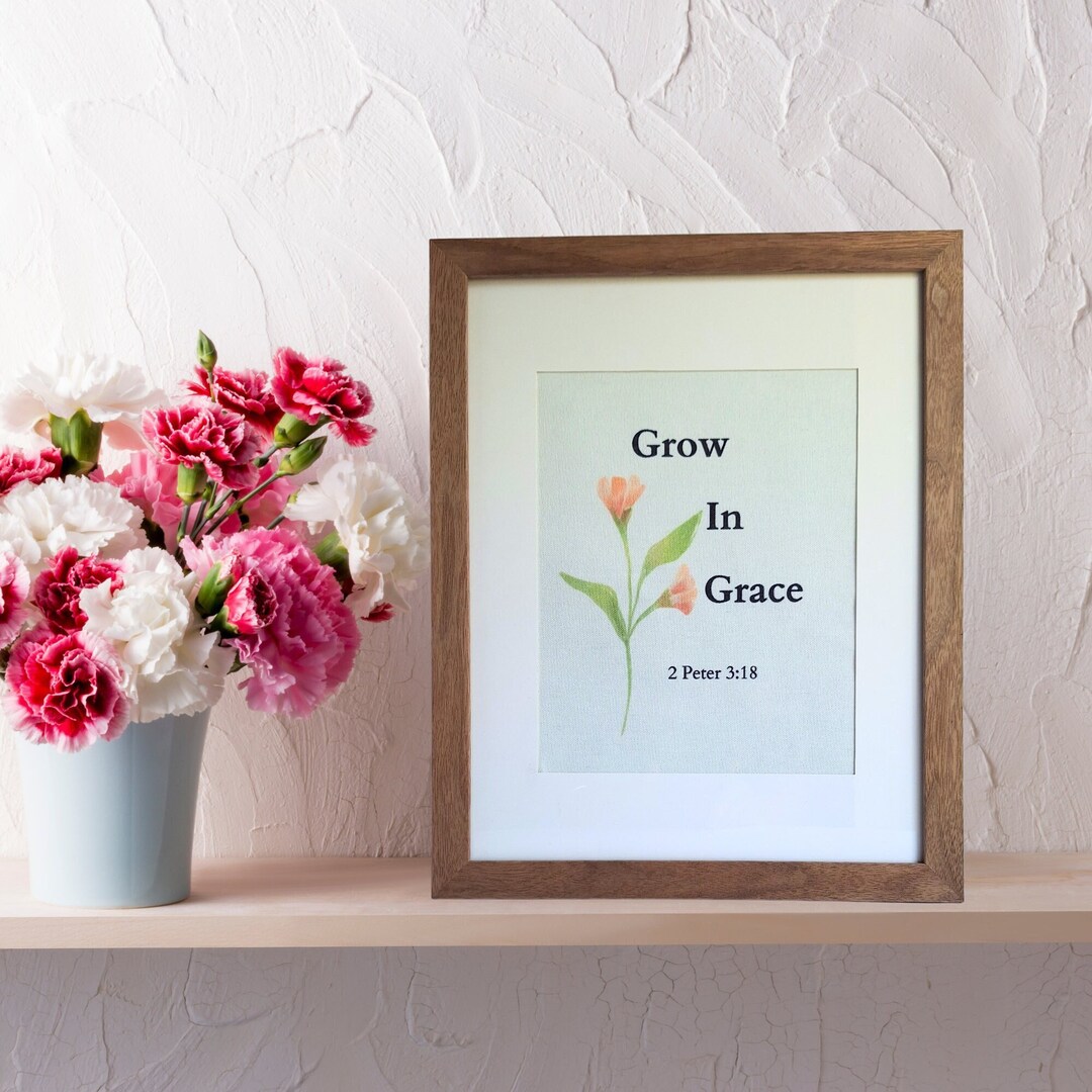 Christian Wall Art Framed Bible Canvas Art Modern Bible Verse Picture ...