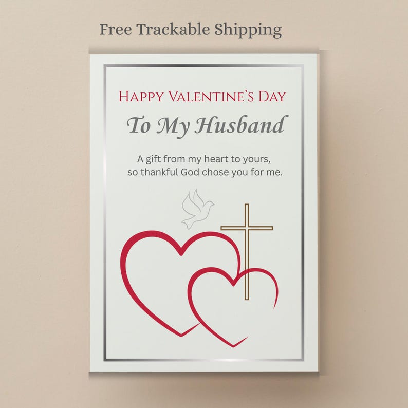 Christian Valentine’s Day Card for Husband Faith Based Valentine Card ...