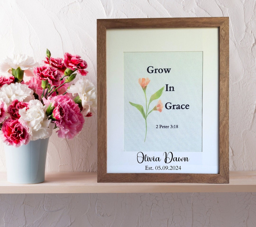 Custom Christian Wall Art Framed Bible Art Modern Bible Verse Christian ...