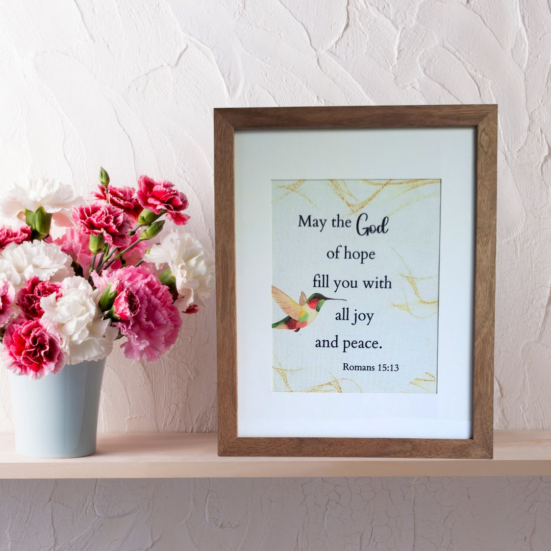 Christian Wall Art Framed Bible Canvas Art Modern Bible Verse Christian ...